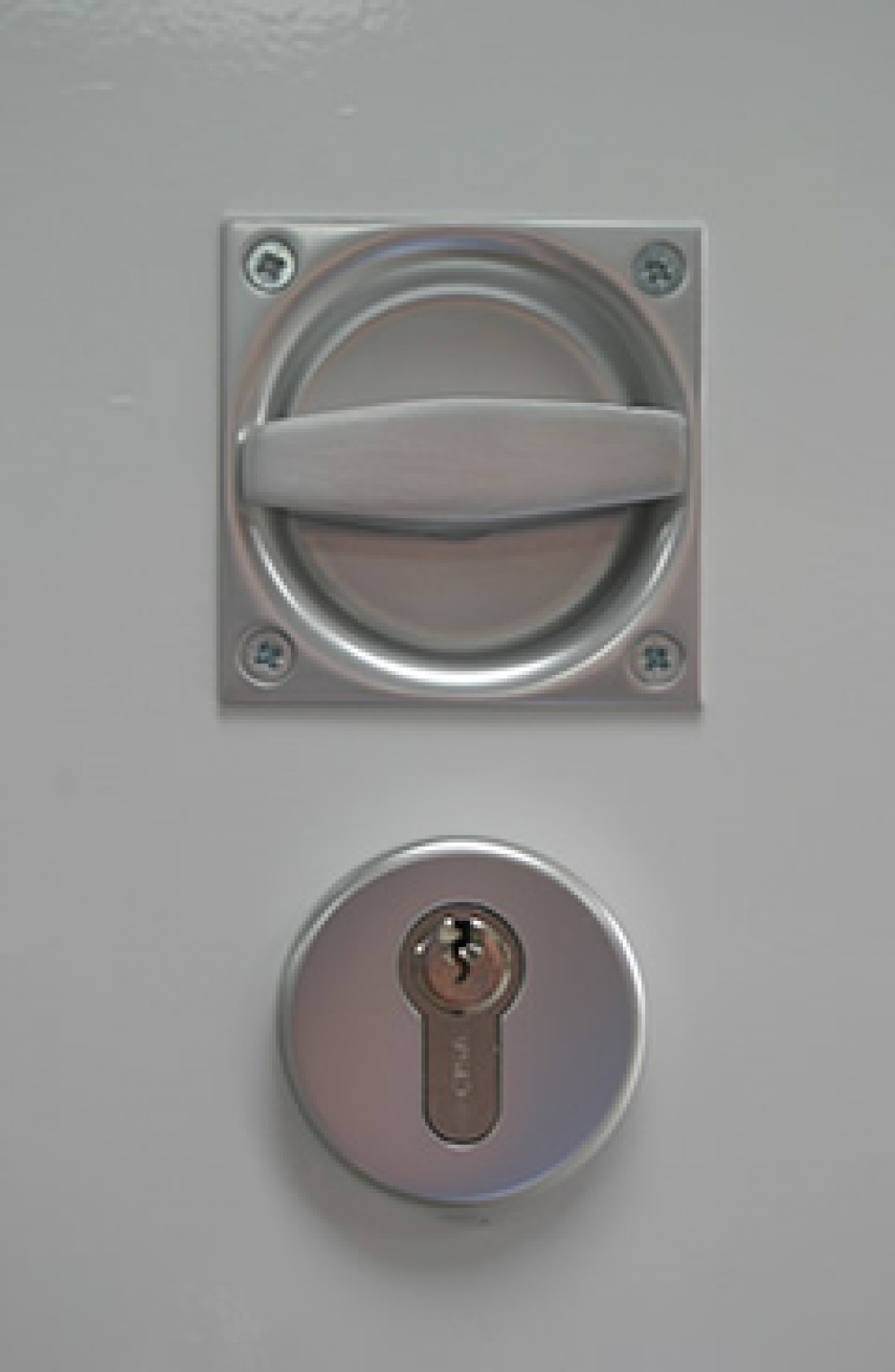 Steel Door Lever handles, pull handles and outside operators.