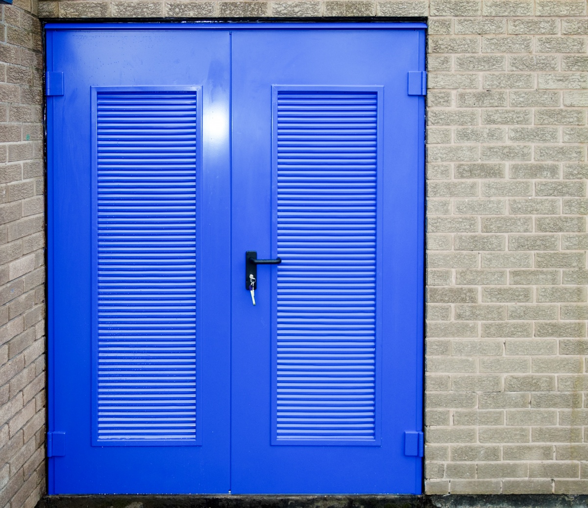Plant room steel doors for Doncaster council